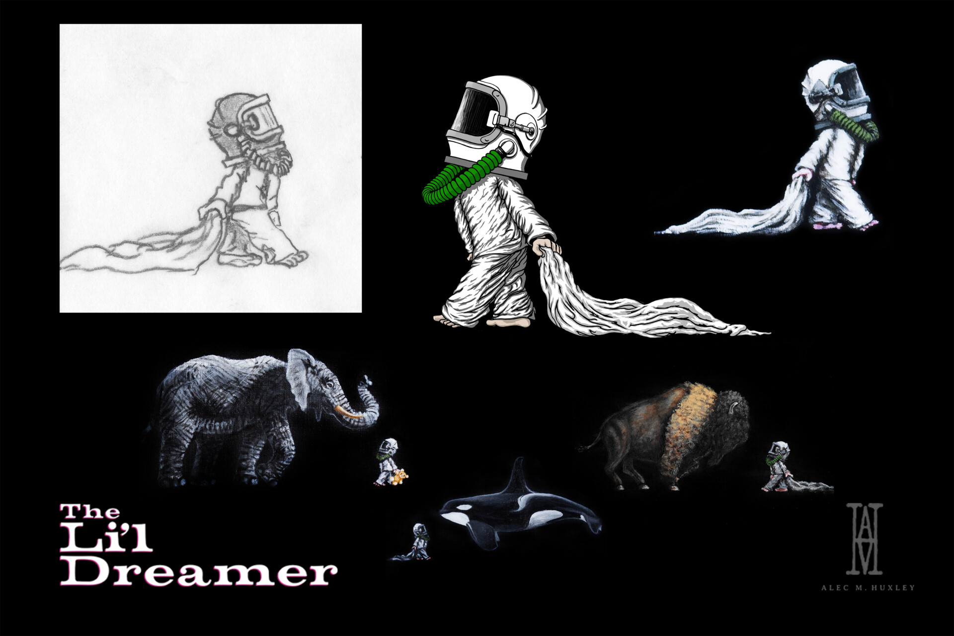 The Li’l Dreamer: Character Design | The Art of Alec Huxley